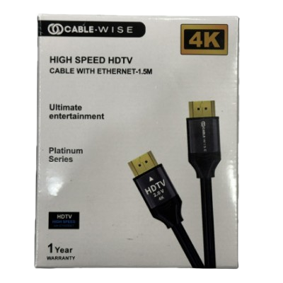 Cable Wise 4K 1.5 Meter HDMI Cable 2.0 | Cables And Connector | Tech Walker