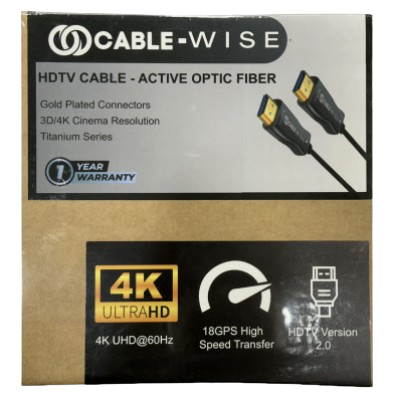 Cable Wise 4K 30 MTR FIBER 2.0 HDMI | Cables And Connector | Tech Walker