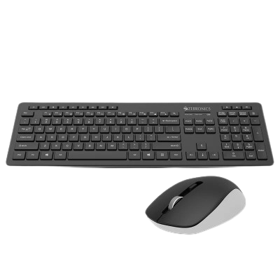 ZEBRONICS COMPANION 500 COMBO WIRELESS (BLACK) | Keyboard Mouse Combo ...