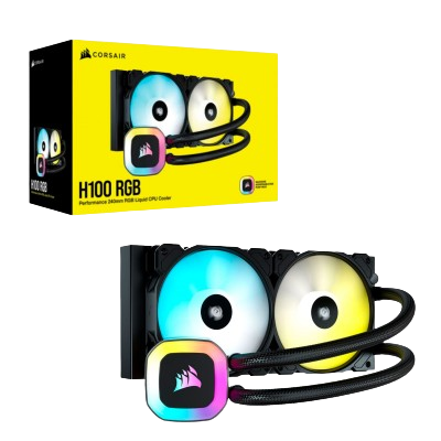 Corsair H100 RGB 240mm CPU LIQUID COOLER | CPU Liquid Cooler | Tech Walker