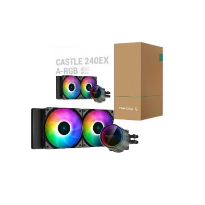 DEEPCOOL CASTLE 240EX A-RGB 240mm (BLACK) | CPU Liquid Cooler | Tech Walker
