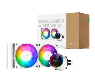 DEEPCOOL CASTLE 240EX A-RGB WH 240mm (WHITE) | CPU Liquid Cooler | Tech ...