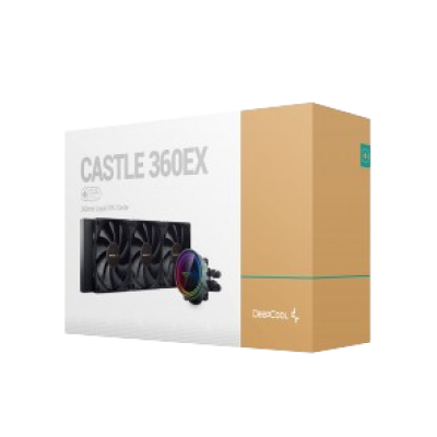 DEEPCOOL CASTLE 360EX 360mm RGB (BLACK) | CPU Liquid Cooler | Tech Walker