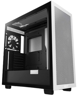 NZXT H7 Flow BLACK-WHITE Mid-Tower Airflow | Cabinet | Tech Walker