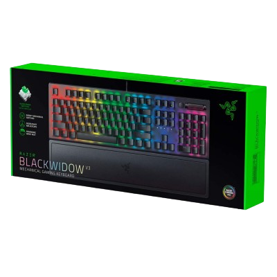 Razer BlackWidow V3 Mechanical Gaming Keyboard (Green Switches) WIRED ...