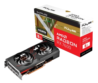Sapphire Pulse AMD Radeon RX7600 GAMING OC 8GB GDDR6 | Graphic Cards ...